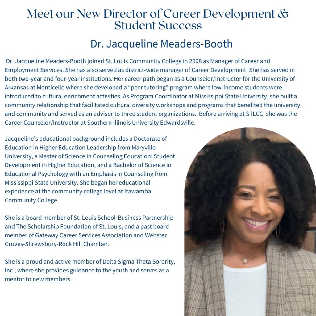 Foundation Board Member Dr. Jacqueline Meaders-Booth Accepts New ...